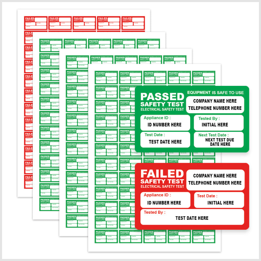 Pat Safety Test Sticker/Pass Pat Testing Labels/Green Pat Labels ...