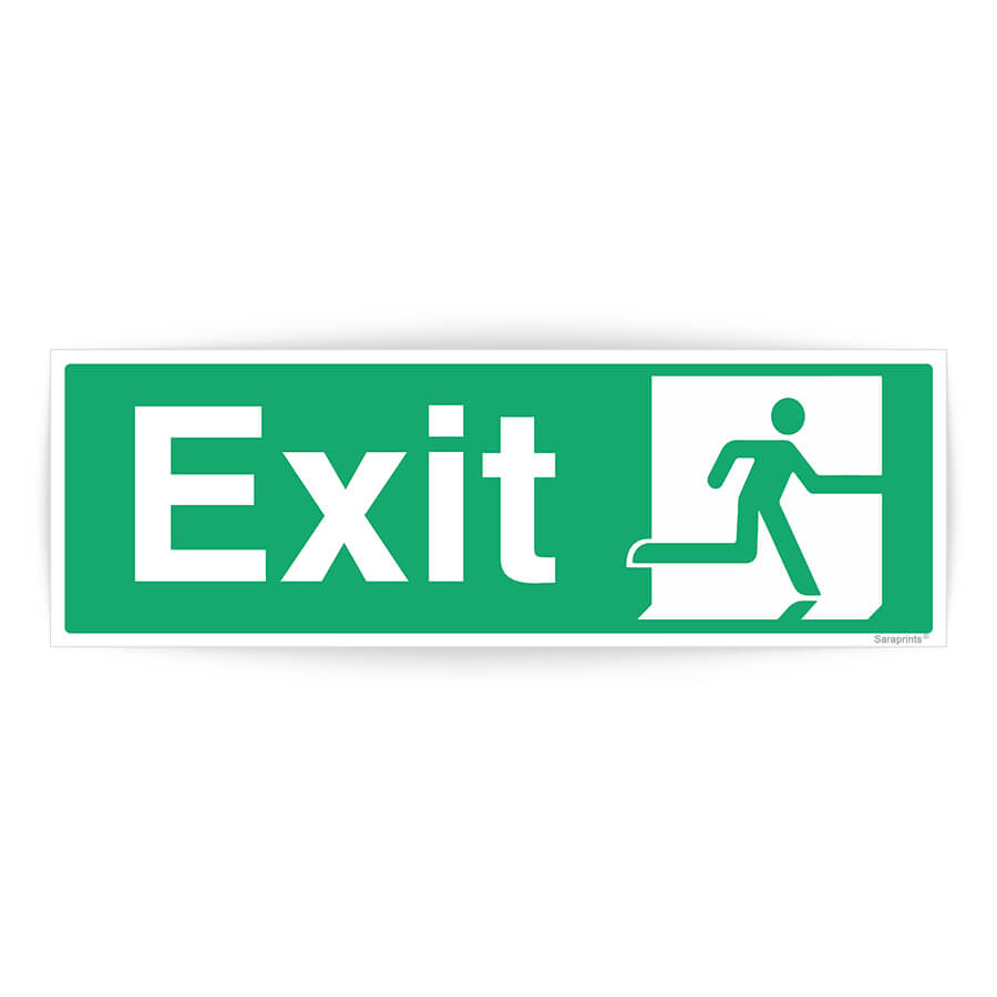 Emergency exit sticker/Emergency Exit sticker/Exit Sign sticker for ...