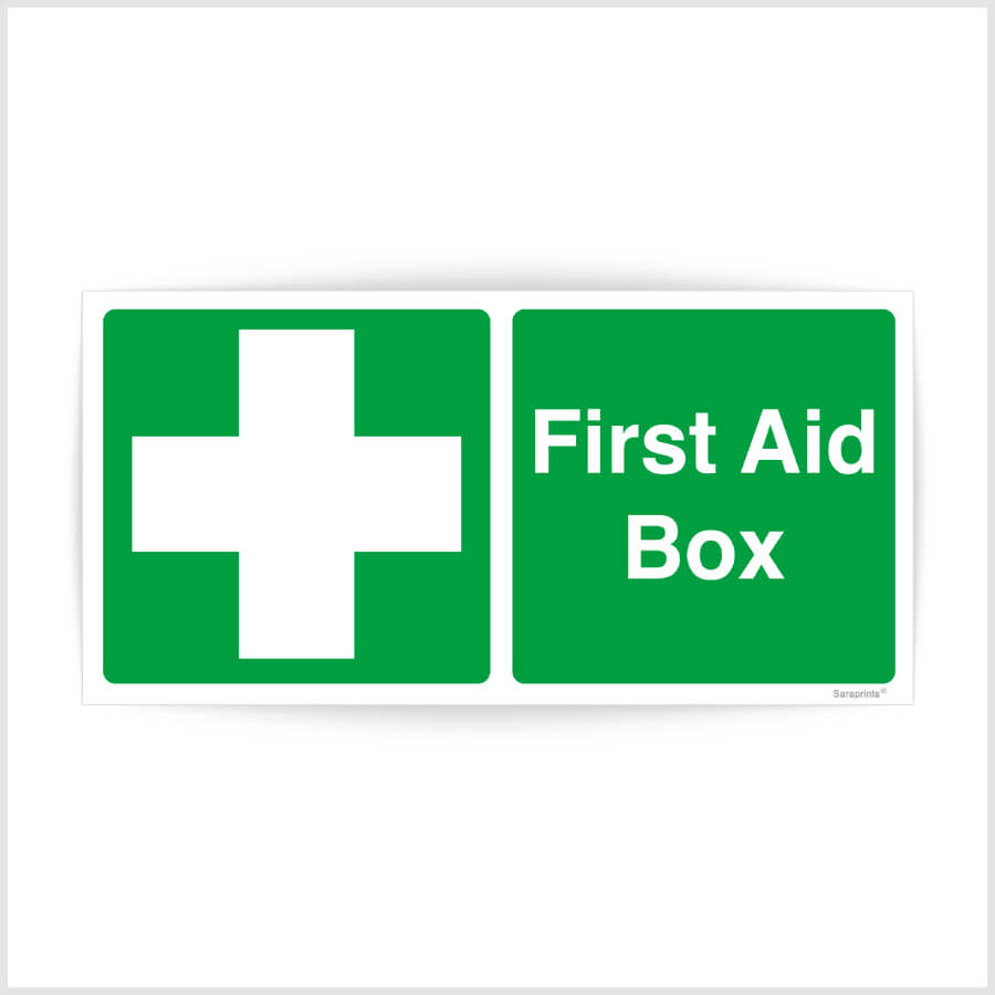 Durable first aid box sticker/Waterproof vinyl first aid box sign ...