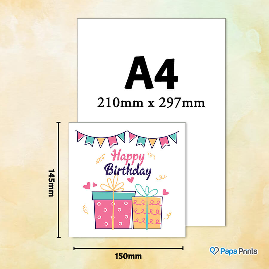 Birthday card pack with envelopes, Cupcake and balloon birthday cards ...