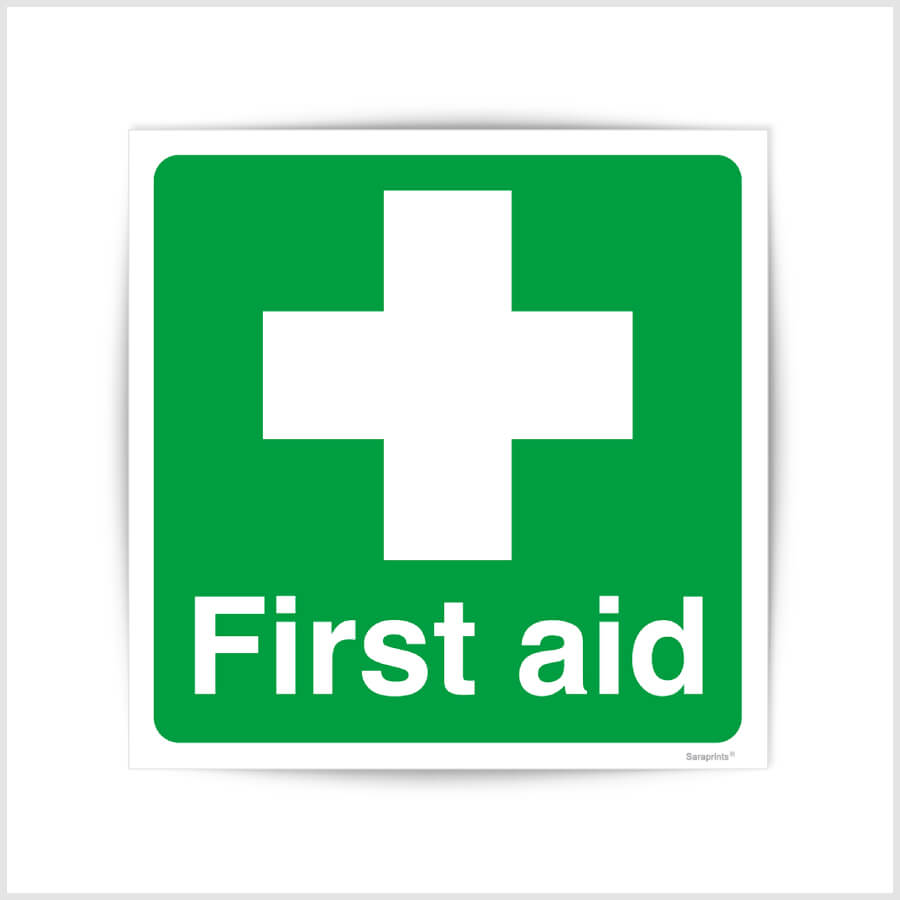 First Aid signage sticker/First Aid labels/Self-adhesive First Aid ...