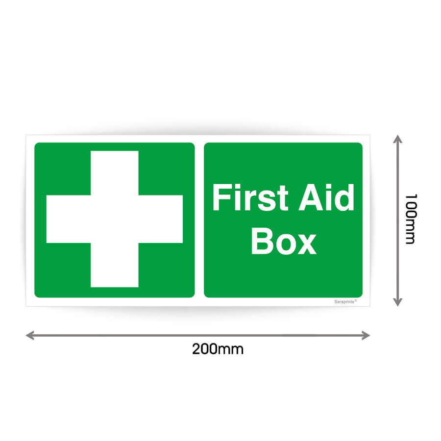 Durable first aid box sticker/Waterproof vinyl first aid box sign ...