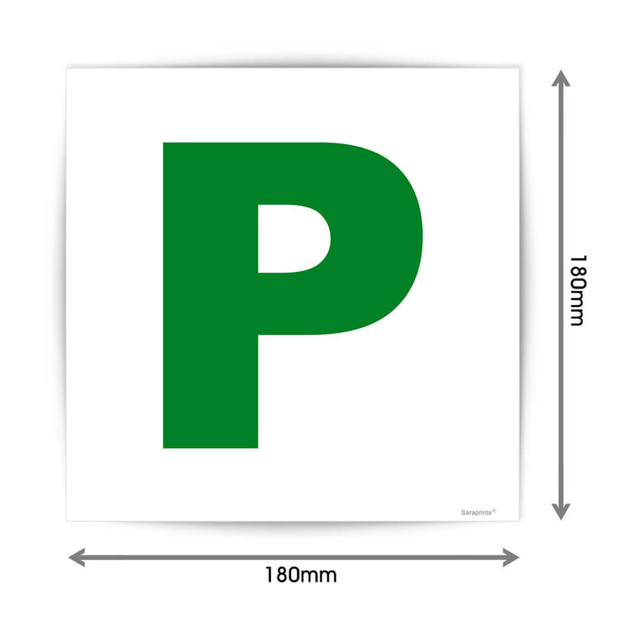 New Driver P Plate Sticker/Learner Driver Sticker/Provisional License ...