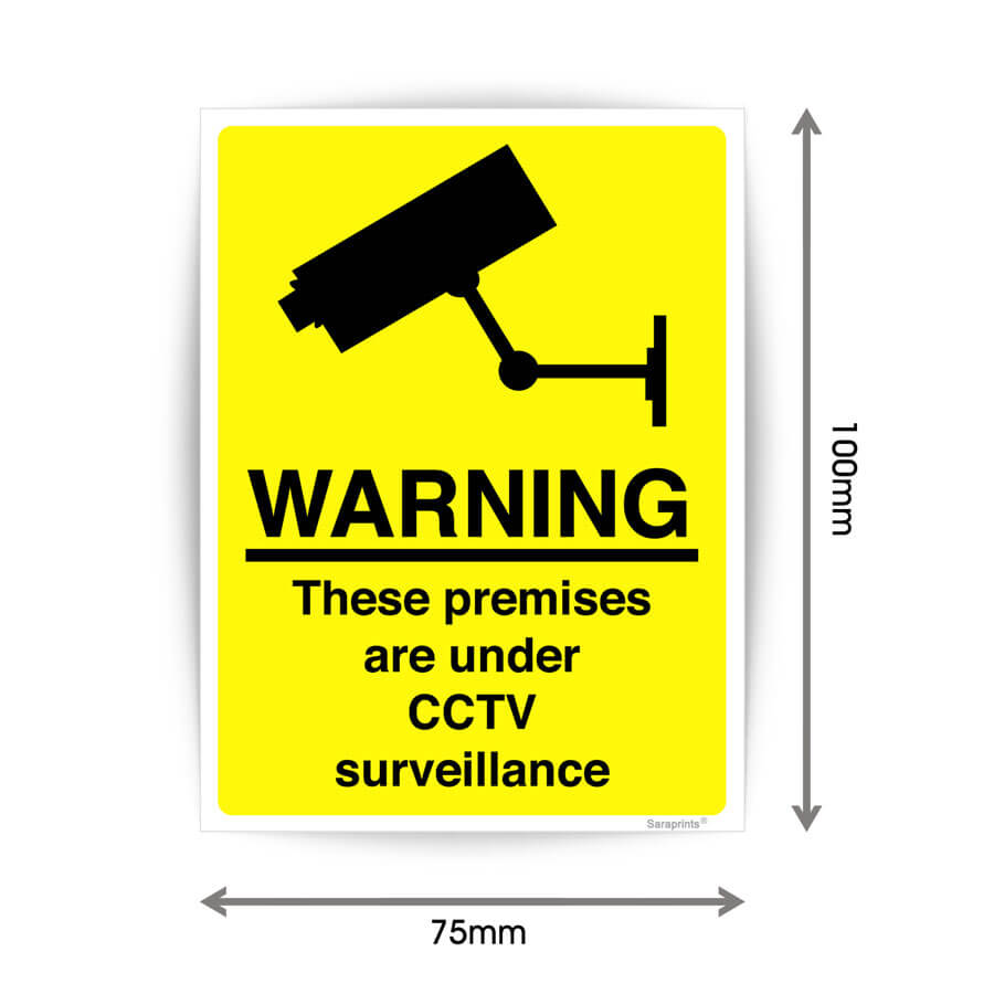 CCTV Surveillance Sign/Compact CCTV Warning Sticker/High-Quality ...
