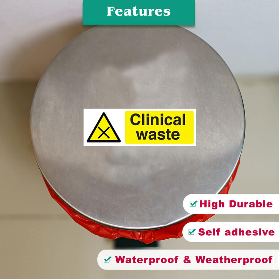 Medical waste labels/Waste management signage/Clinical waste ...
