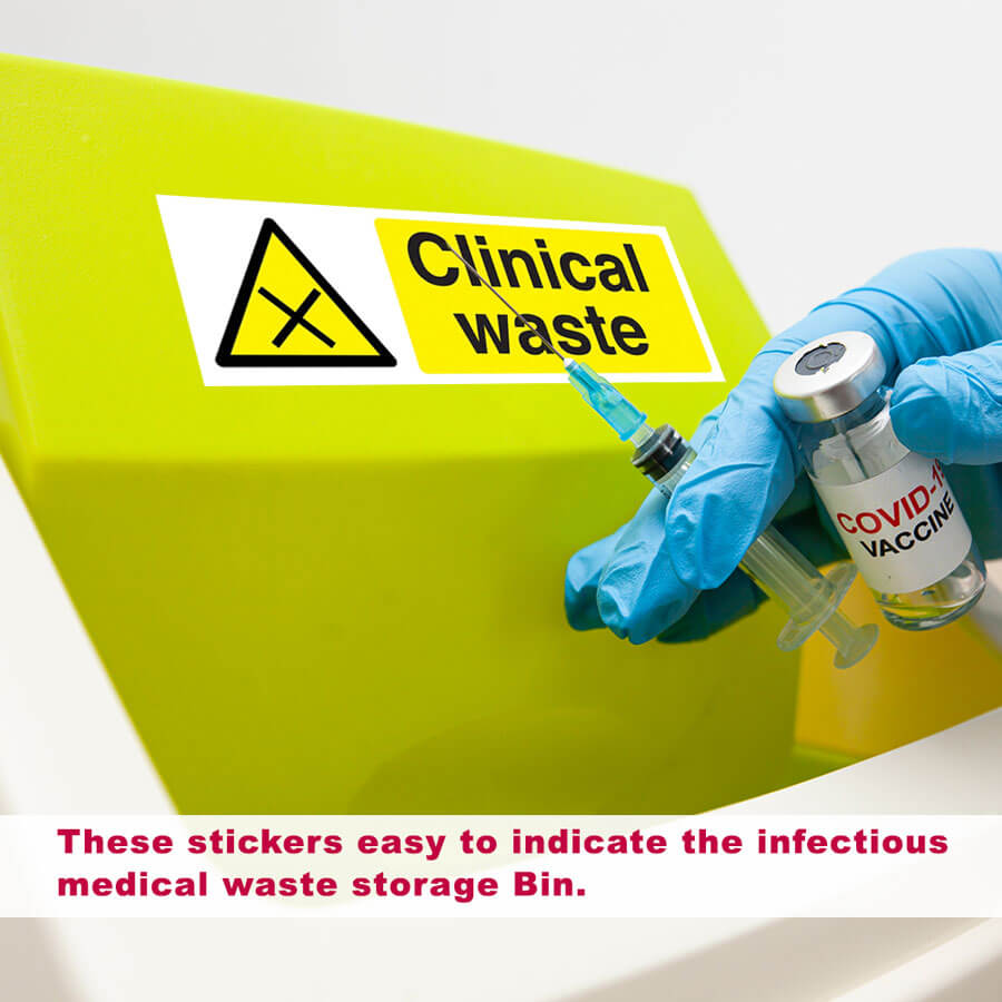 Medical waste labels/Waste management signage/Clinical waste ...