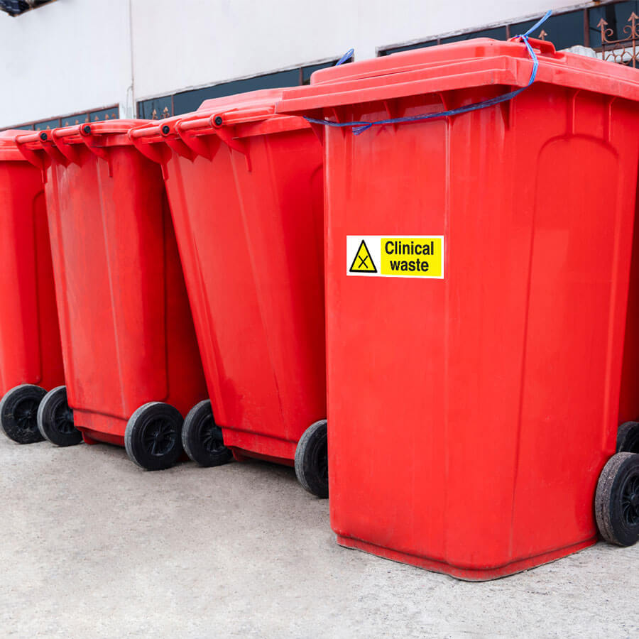 Medical waste labels/Waste management signage/Clinical waste ...