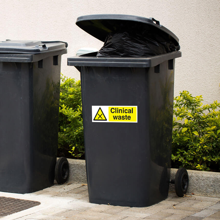 Medical waste labels/Waste management signage/Clinical waste ...