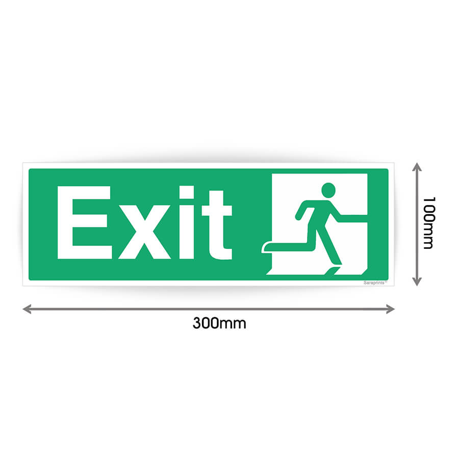 Emergency exit sticker/Emergency Exit sticker/Exit Sign sticker for ...