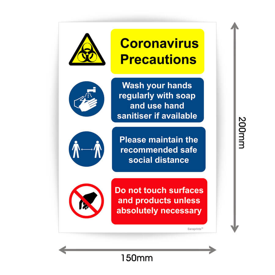 COVID-19 safety stickers/Social distancing sign stickers/Coronavirus ...