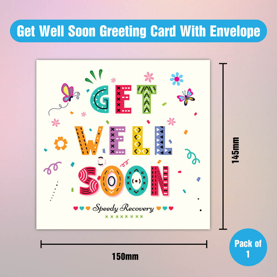 Free Printable Get Well Soon Card Templates | Editable & Customizable