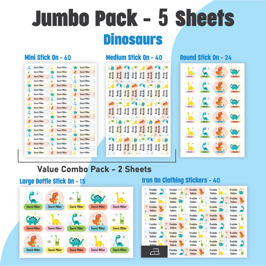 Buy Personalised Name Labels for Kids - Waterproof & Easy to Apply