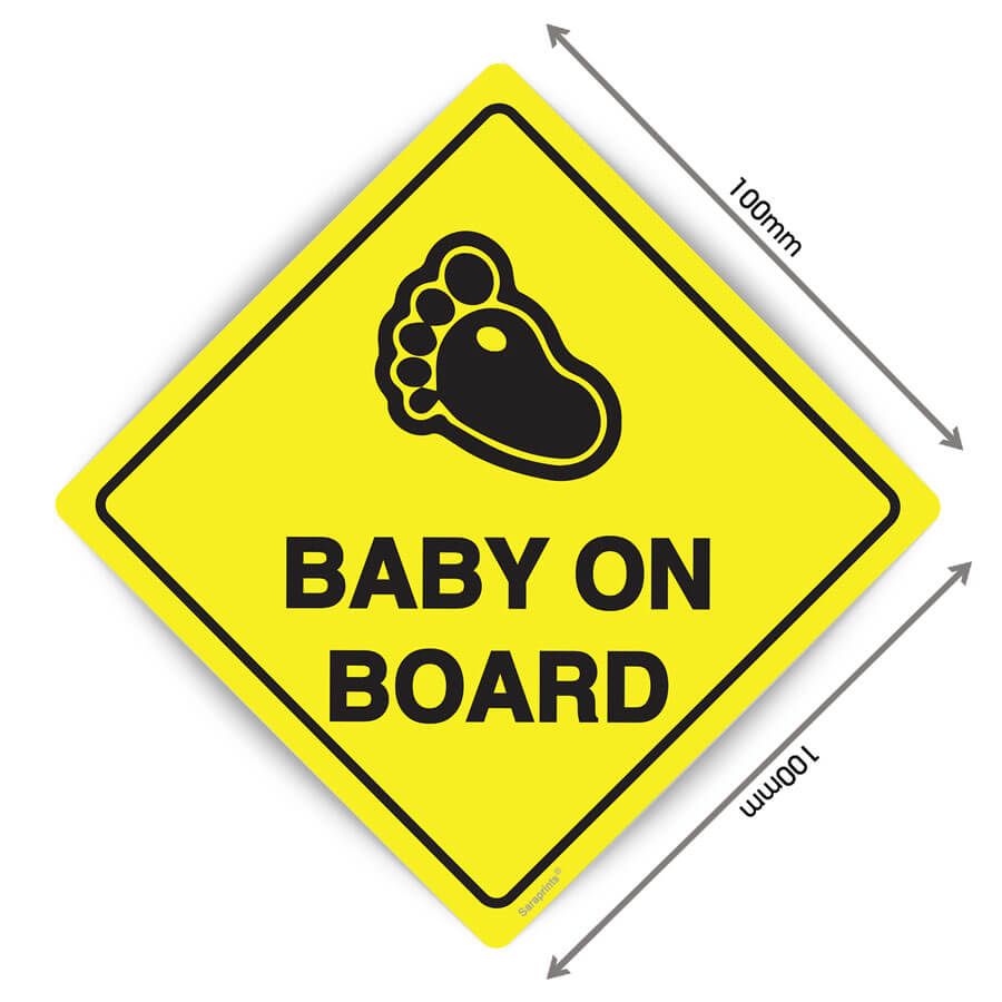 Baby On Board Sign/Baby on Board sticker for cars/Car safety sign for ...