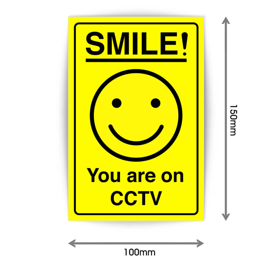 Smile You Are On CCTV Camera Sticker