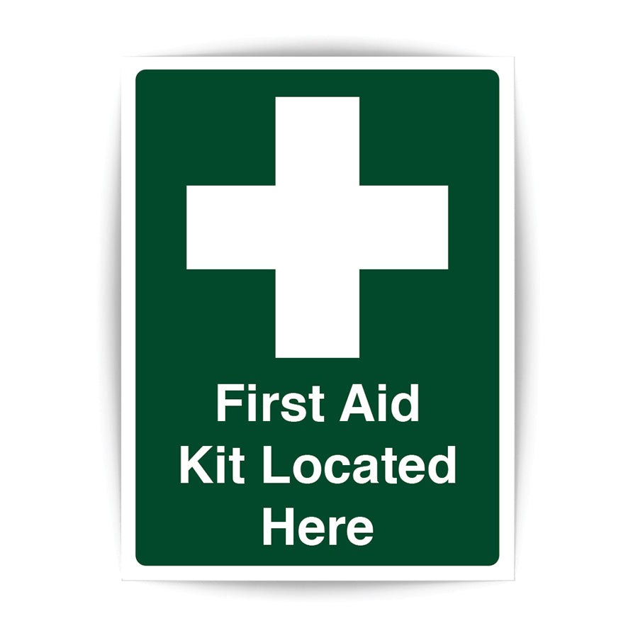 First Aid Sign | Sign Here Stickers | First Aid Sticker Label – papaprints