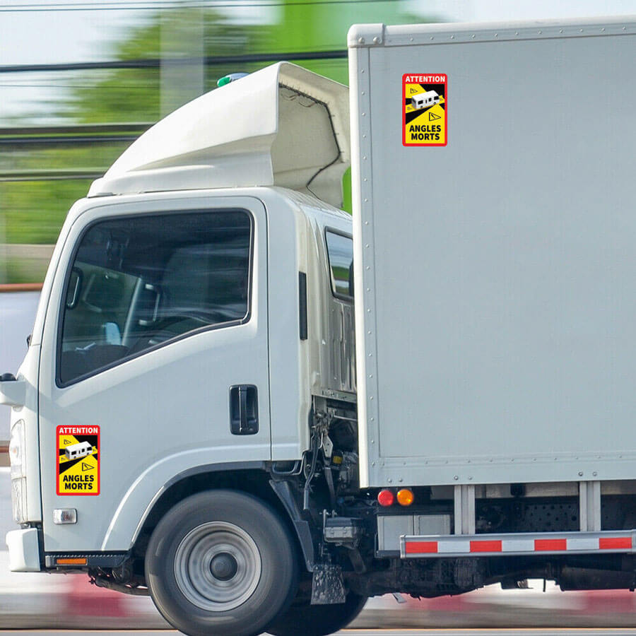 Road Safety Sticker/Angles Morts vinyl sticker/Car window safety ...