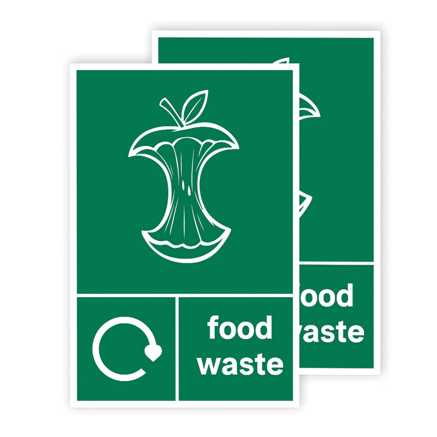Food Waste Stickers | Food Waste Bin Stickers | Food Waste Sign ...