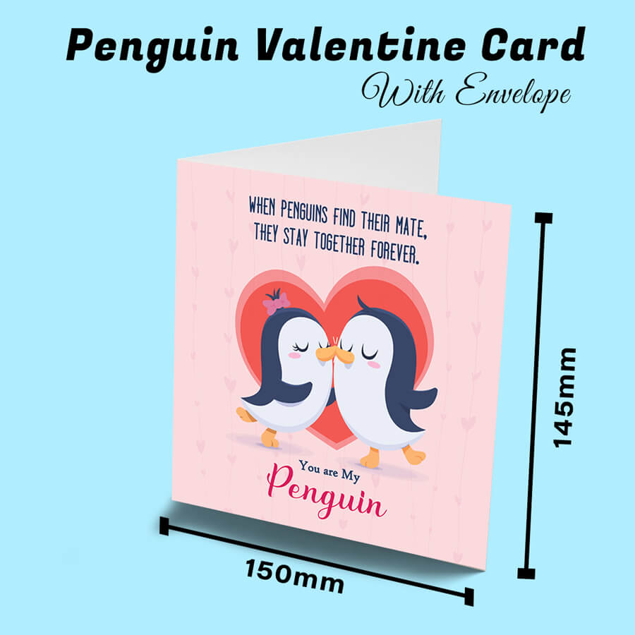 Personalized Penguin Anniversary Card | Together Forever Love Card Online