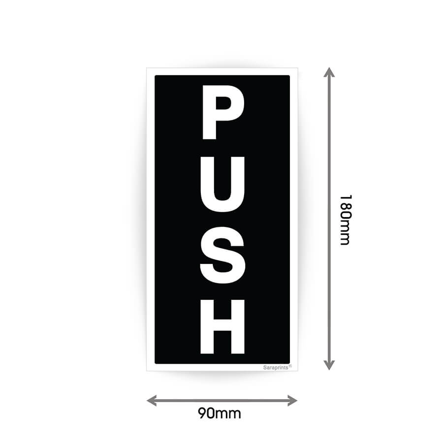 Push Pull Sign Black/Door Push Pull Indicator/Push Pull Directional ...