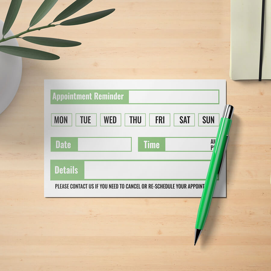 Custom Appointment Reminder Cards for Business & Dental | Multiple Designs