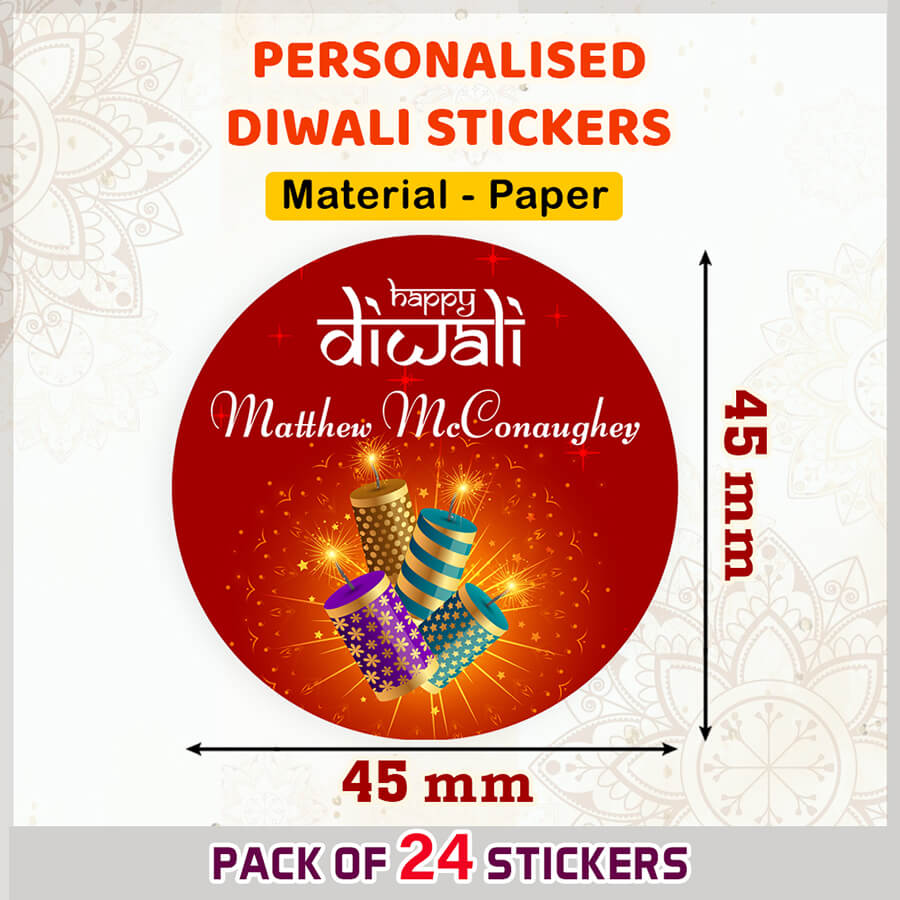 Personalised Diwali Name Labels