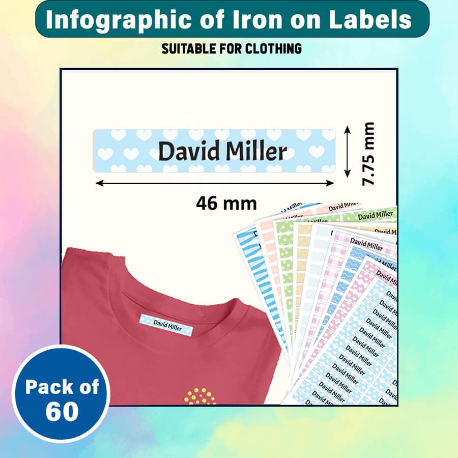 Custom Iron on Label | School Uniform Labels