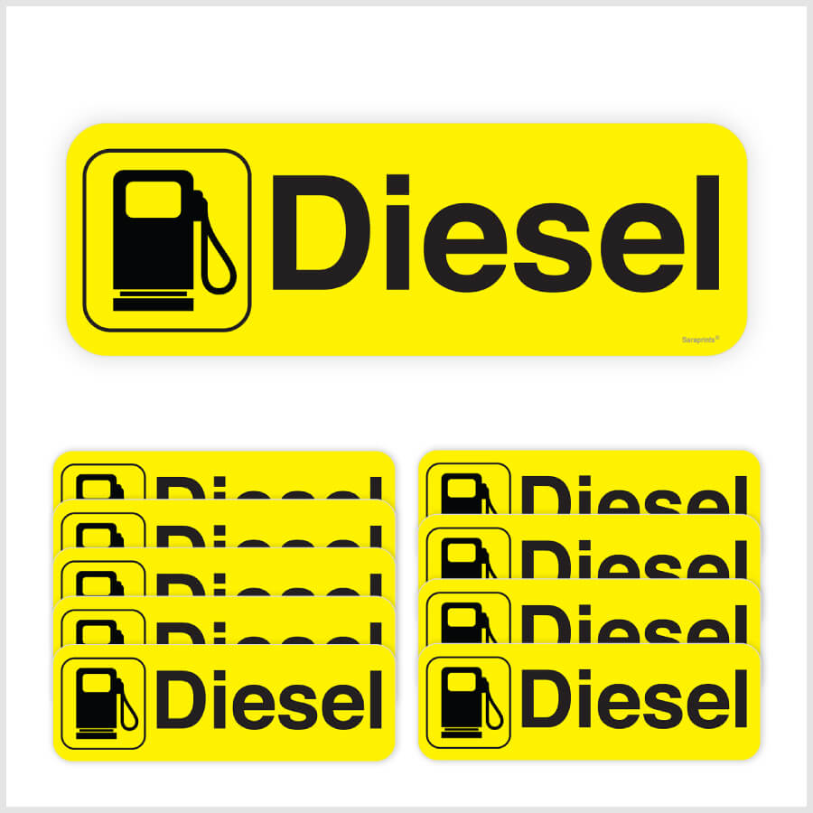 Car fuel sticker for diesel/Fuel sticker/Self-adhesive diesel fuel ...