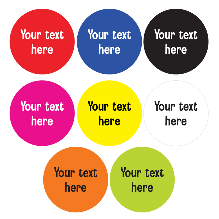 Round Name Labels - Personalised Round Stickers – papaprints