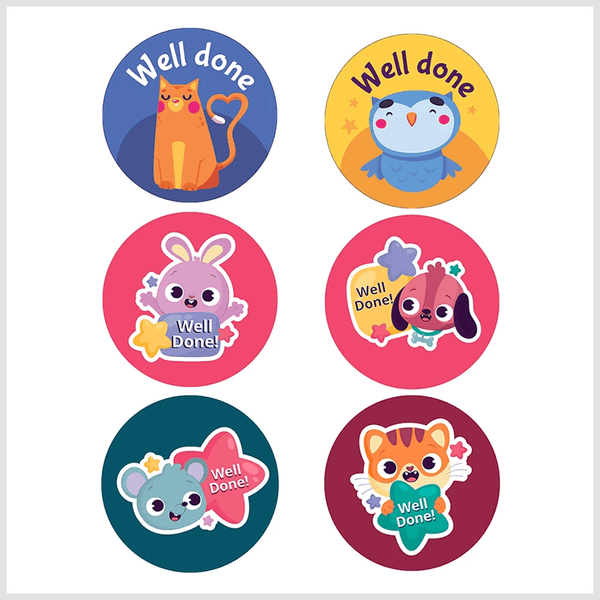 Well Done Reward Stickers/Reward sticker/School sticker