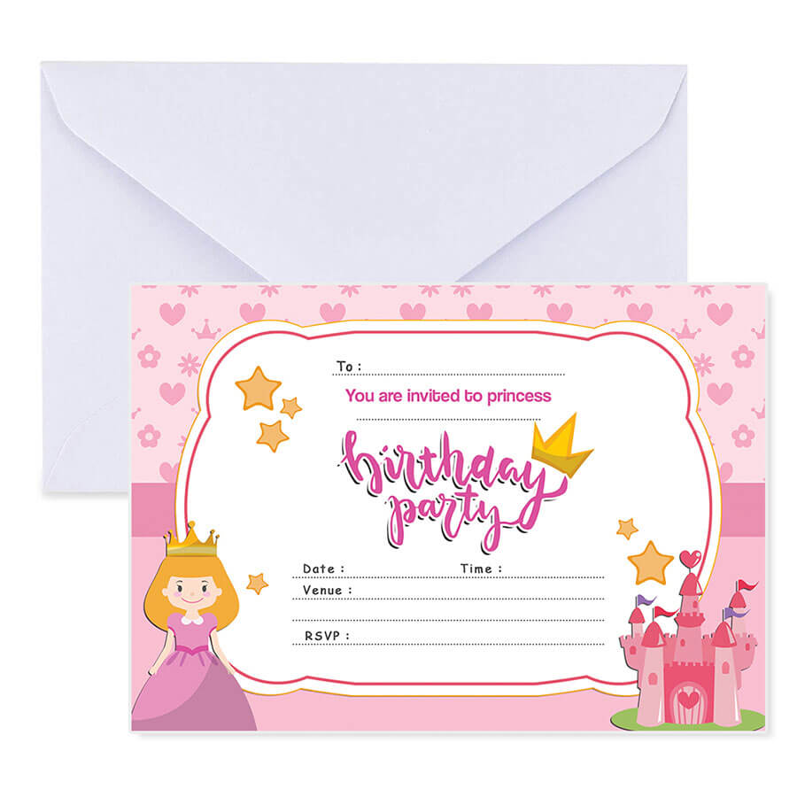 Birthday Cards with Envelopes/Dancing Girl Birthday Cards/Princess ...