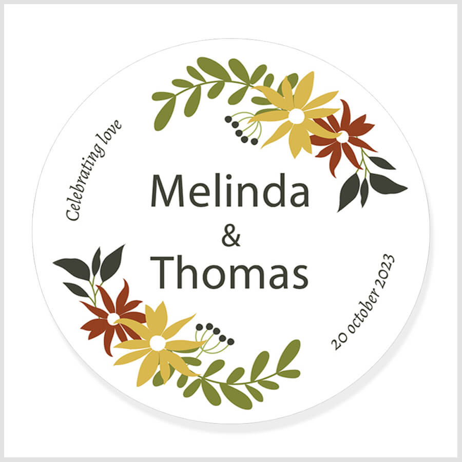Personalized wedding stickers/ Custom names and date favors/ Vinyl ...